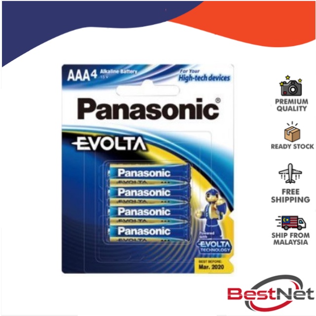 Panasonic Evolta Premium Alkaline Battery LR03EG/4B1F AAA (4PCS) | Shopee Malaysia