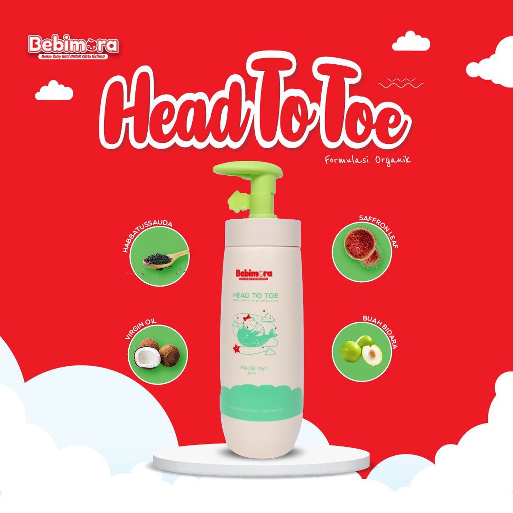 [BMF / READY STOCK] Bebimora - Head To Toe (350ml) | Shopee Malaysia