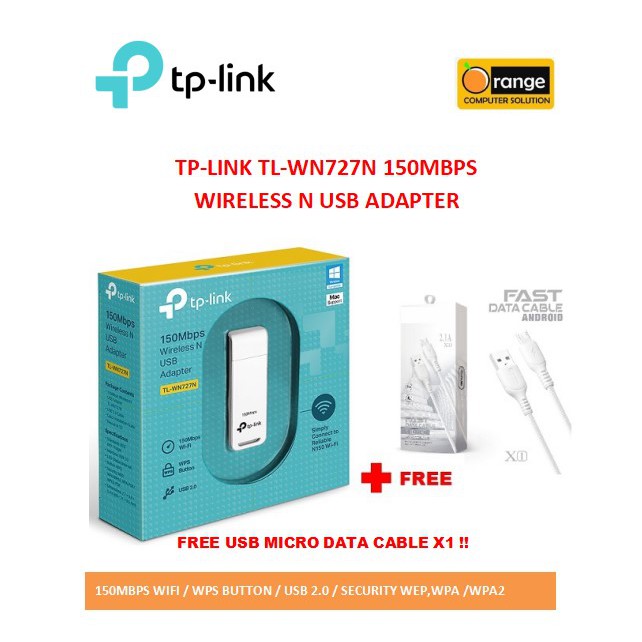 TP-LINK TL-WN727N USB Wireless N150 WiFi Adapter Receiver For PC AND ...