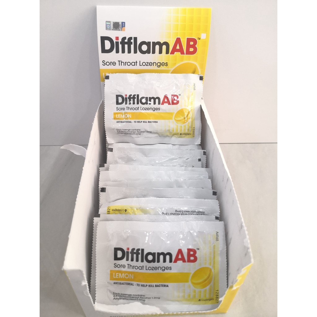 DIFFLAM AB /HEXTRA LOZENGES 6'S OR 12'S (BLACKCURRANT / ORANGE / LEMON ...