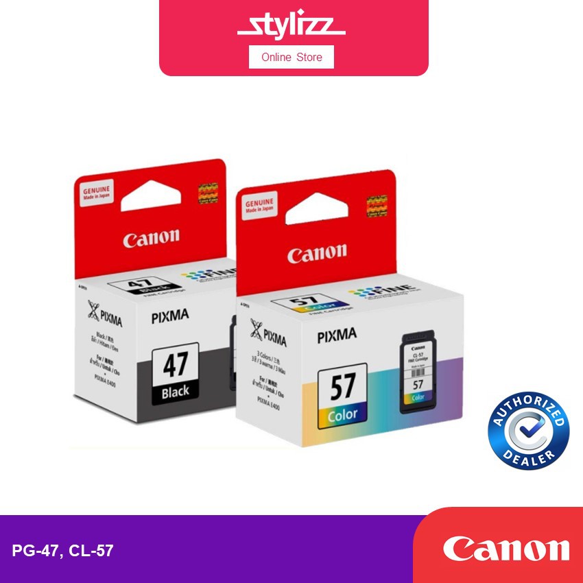 Canon Ink for PG-47 Black CL-57 Color CL-57s Color Small Cartridge PG47 ...