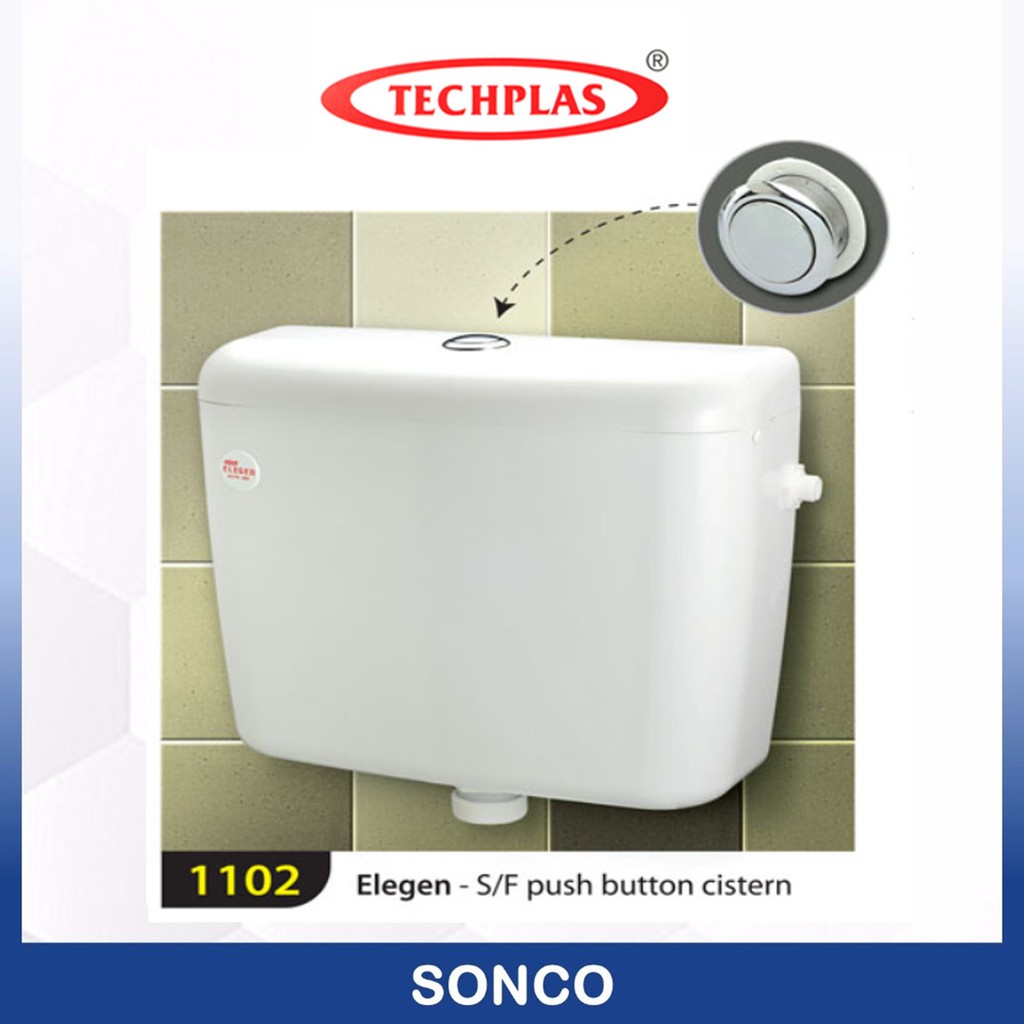 [ORIGINAL TECHPLAS] *PUSH BUTTON* Single Flush Down Push Button LOW ...