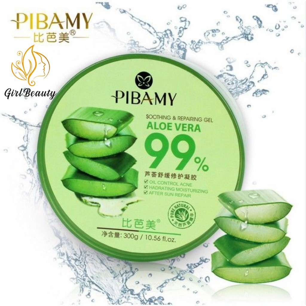 PIBAMY 99% Aloe Vera Soothing & Repairing Gel 300ML | Shopee Malaysia
