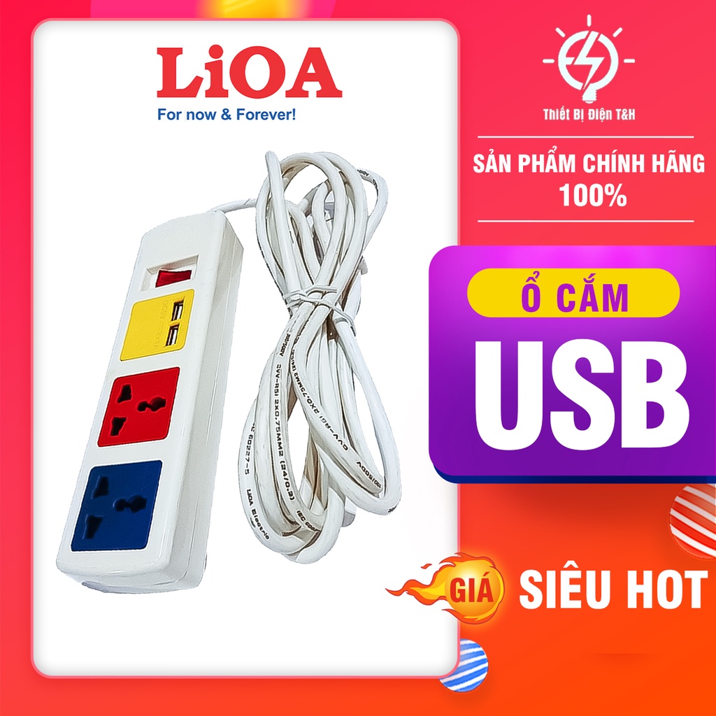 Usb Power Socket Lioa Multifunction Extension Socket 2200w 3 Sockets