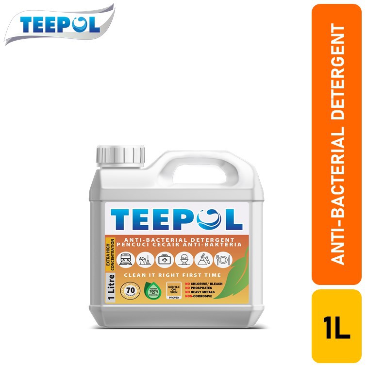 Teepol Anti-Bacterial Disinfectant Detergent (1 Liter) | Shopee Malaysia