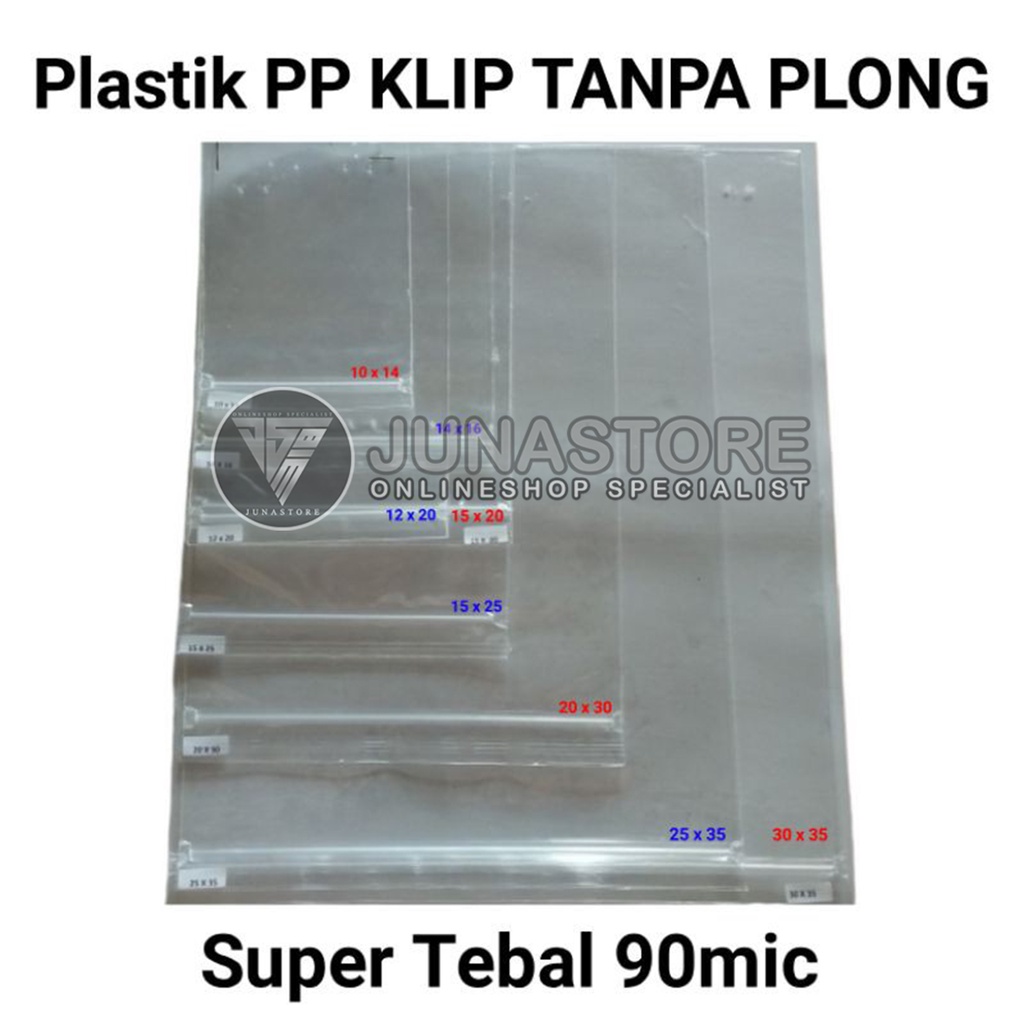90mic thick PP plastic clips (500gr/pack) | Shopee Malaysia
