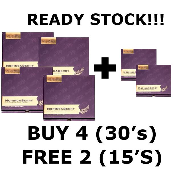 Ready stock~ BUY 4 FREE 2 Moringa Berry 辣木(30sachets*25g) Box ...