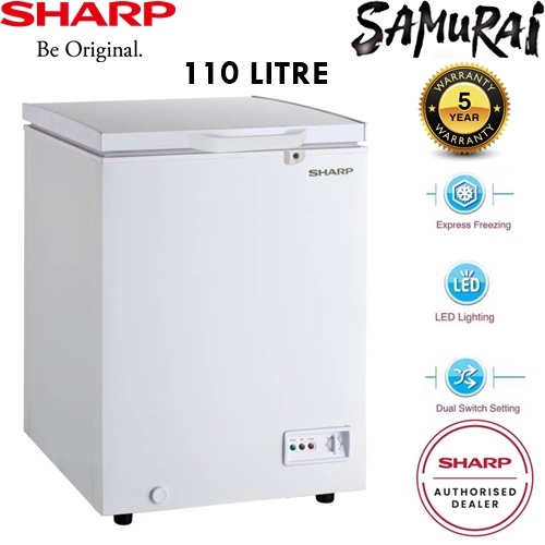 SHARP 2 IN 1 CHEST FREEZER 110L SJC118 | Shopee Malaysia