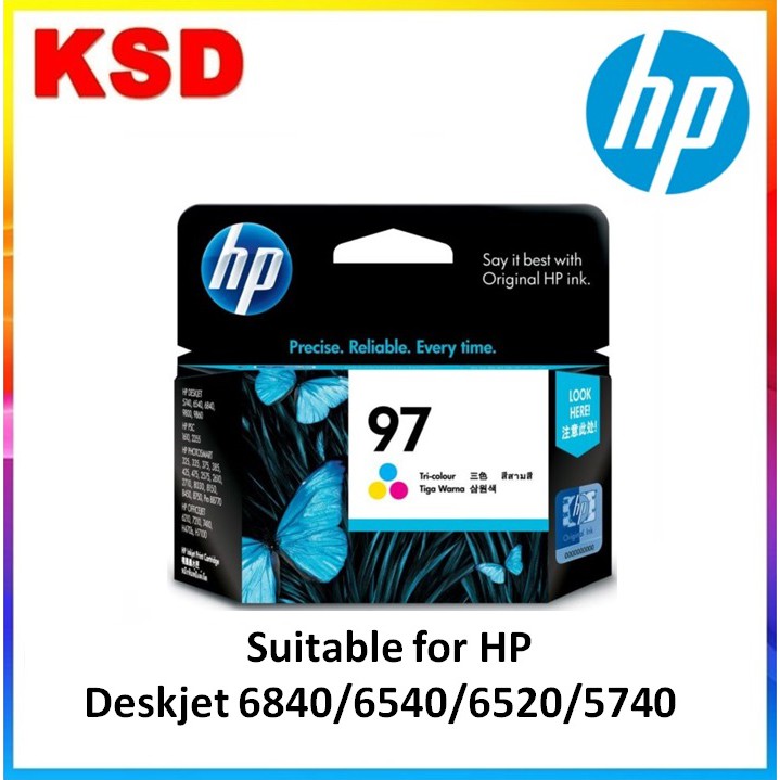 HP 97 Tri-color Original Ink Cartridge | Shopee Malaysia