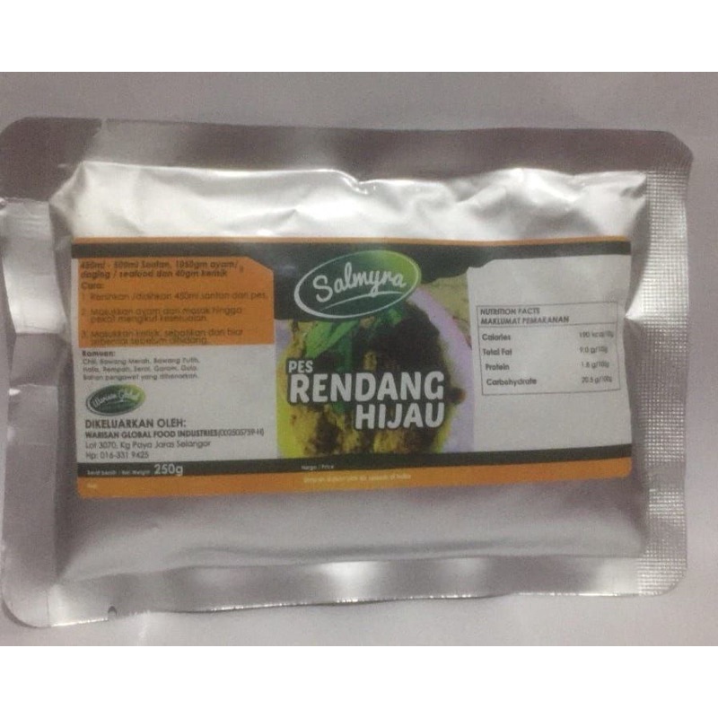 PES RENDANG HIJAU (Ready to cook) | Shopee Malaysia