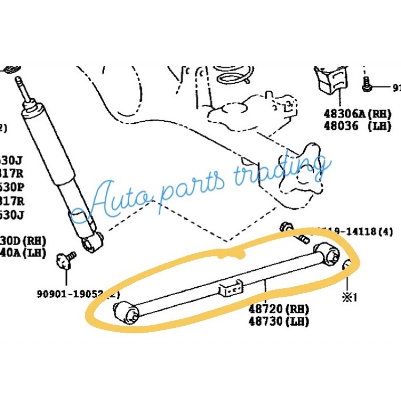 TOYOTA LAND CRUISER PRADO RZJ120 TRJ120 HDJ120 REAR LOWER ARM SETS ...