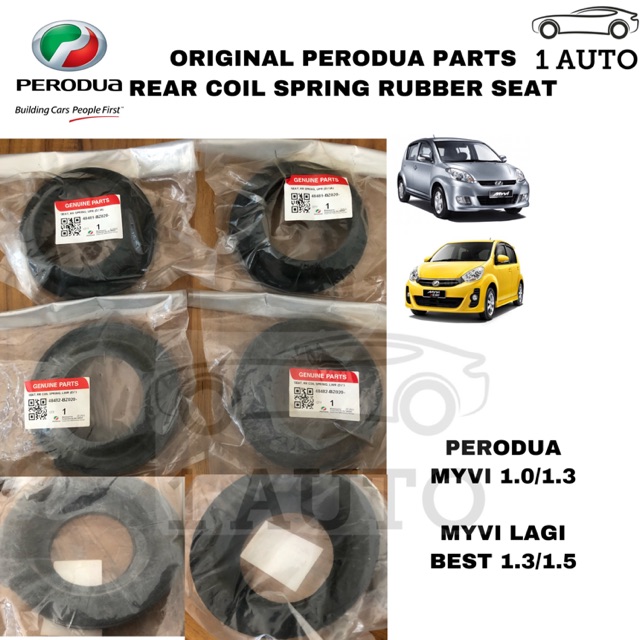 (ORIGINAL PERODUA PARTS) REAR COIL SPRING RUBBER GETAH SPRING BELAKANG ...
