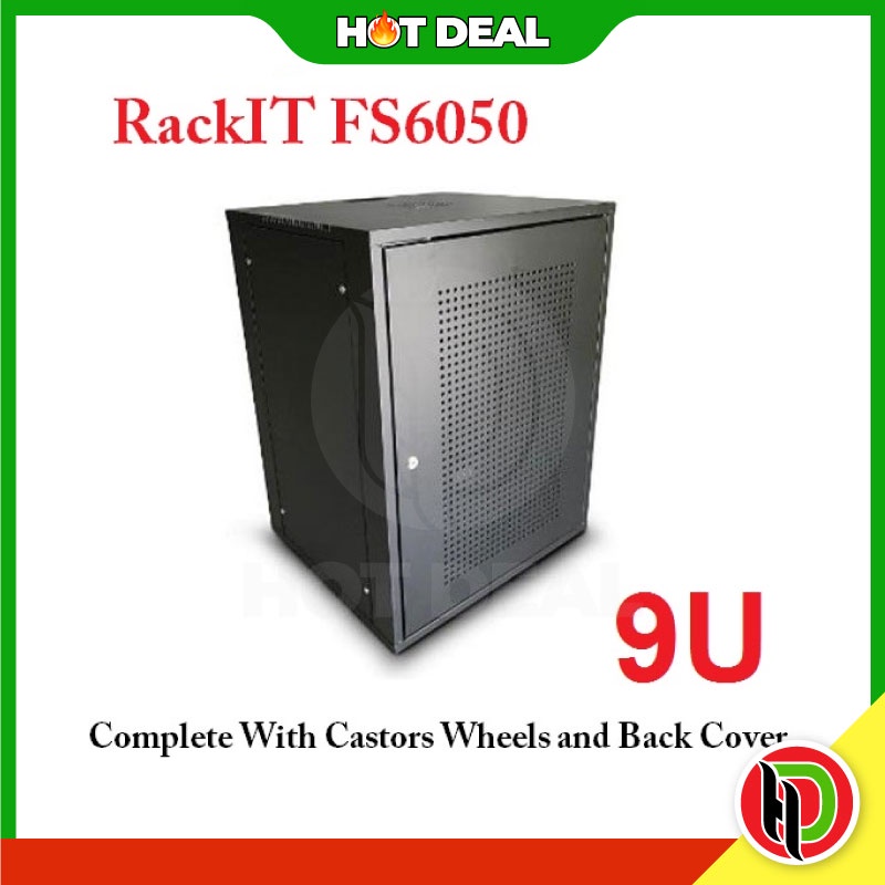 Hotdeal RackIT 9U Perforated 467mm(H)x550mm(W)x500mm Floor Stand Rack ...