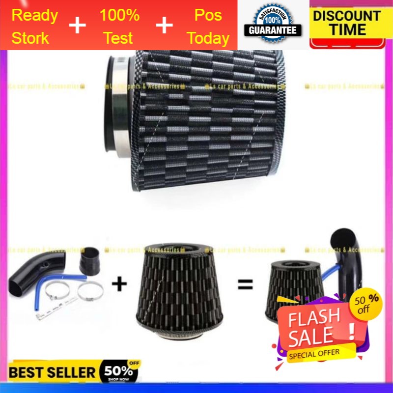 Air Filter Open Pod Super Power Flow Intake Carbon Adapter Kit Intake ...
