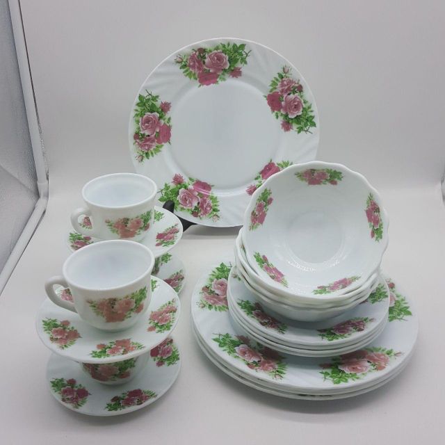 SET PINGGAN 20PCS (DINNER SET GLASSWARE) | Shopee Malaysia