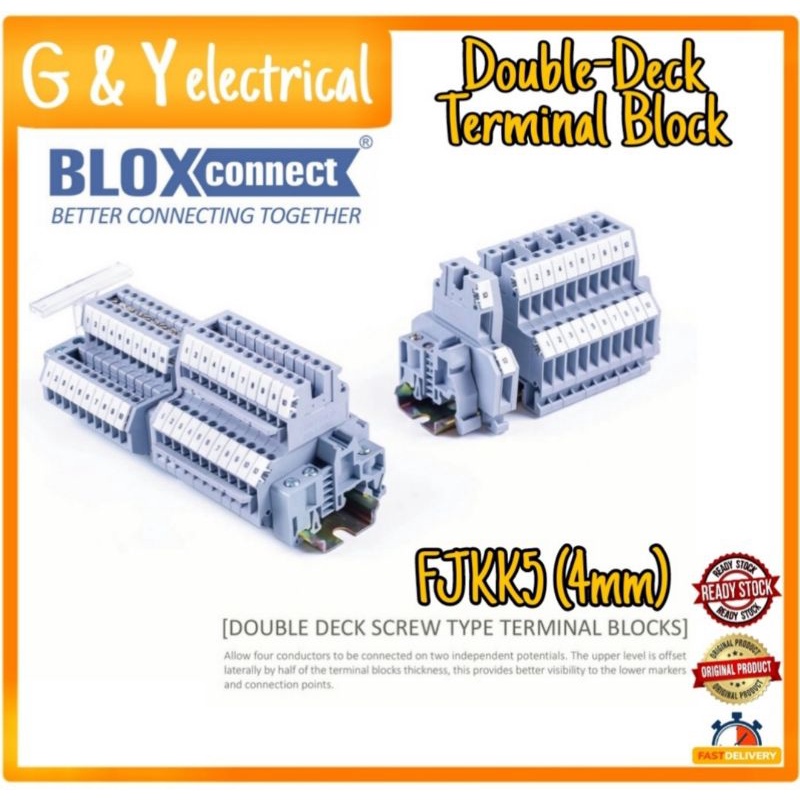 BLOX Connect Double Deck Terminal Block - FJKK5 | Shopee Malaysia