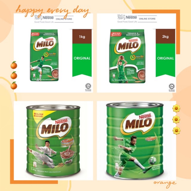 milo soft pack 2kg/milo tin 1.5kg | Shopee Malaysia