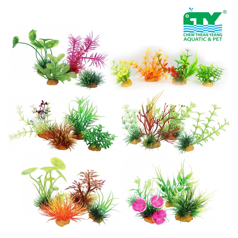 ARTIFICIAL PLASTIC PLANT 3" - 4" ASSORTED MINI BUSH | Shopee Malaysia