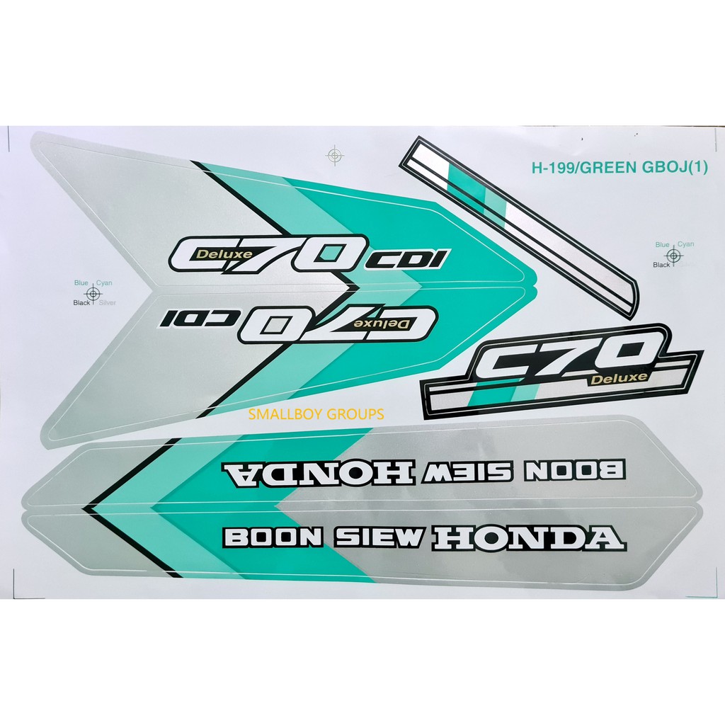 HONDA C70 C70Z C70-Z BULAT GBO GBOJ GBO-J STICKER SET 1 | Shopee Malaysia