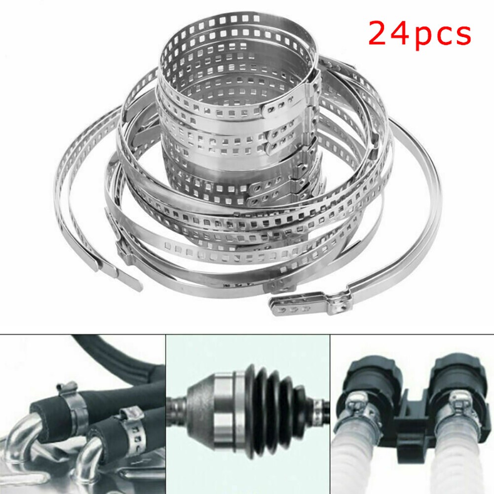 CV Boot Clamp Stainless Steel Universal 24pcs Axle Clip Crimp Drive ...