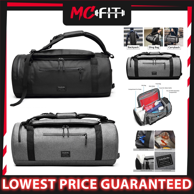 MCFIT 3 in 1 LARGE Gym Bag Multi-Function Men and Women Travel Fitness ...