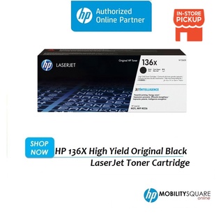 HP 136X High Yield Black Original LaserJet Toner Cartridge (W1360X ...