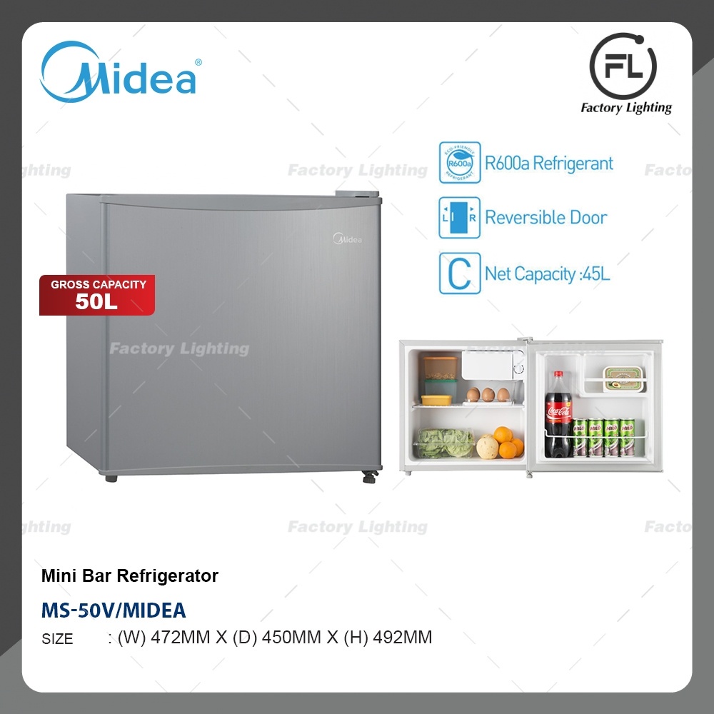MIDEA MS-50V MINI BAR REFRIGERATOR | Shopee Malaysia