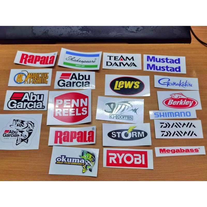 🔥Sticker Pancing🔥 Daiwa,Shimano,Ryobi, Rapala, pancing ,jig, jigging ...