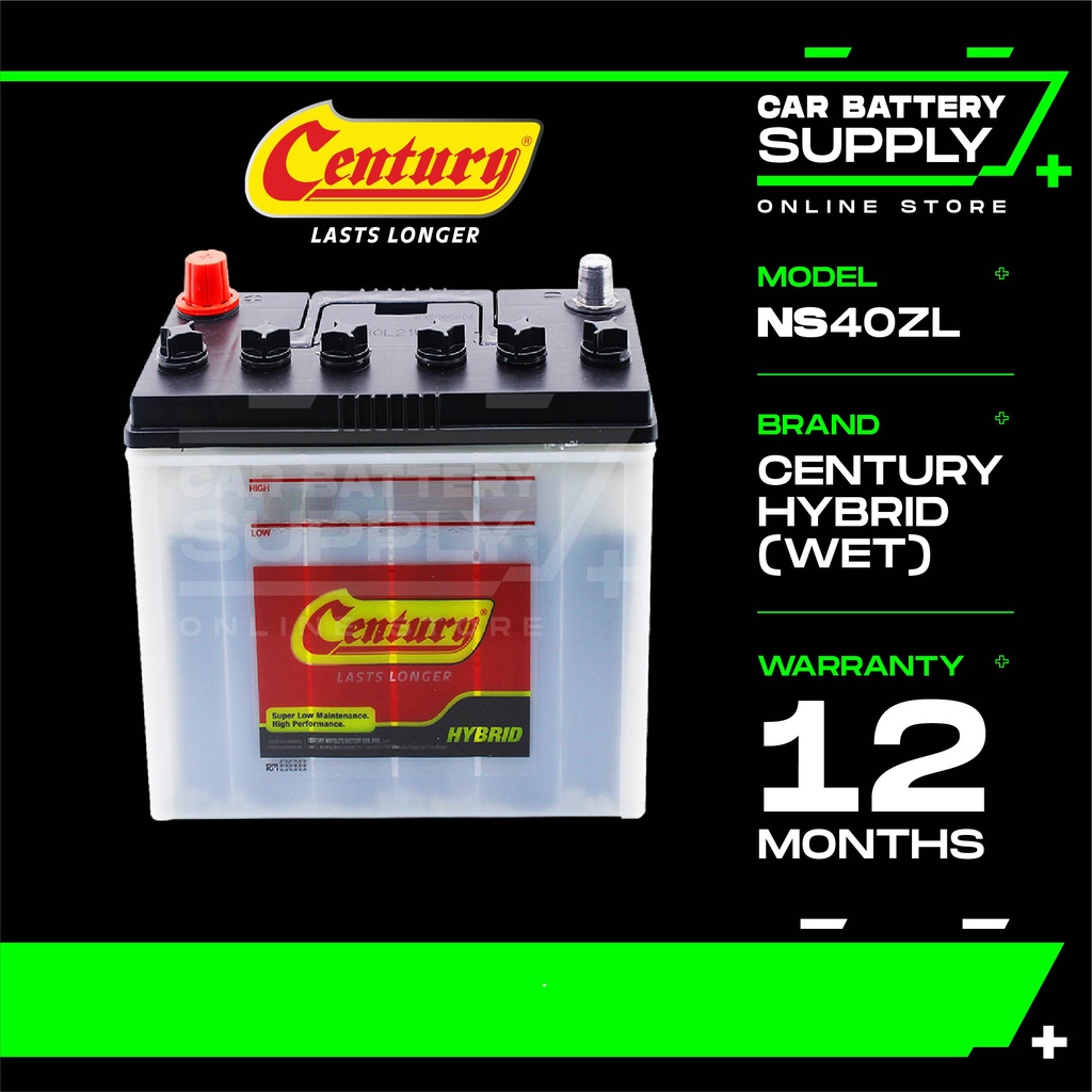NS40ZL | CENTURY HYBRID WET | Car Battery Bateri Kereta | Myvi Bezza ...