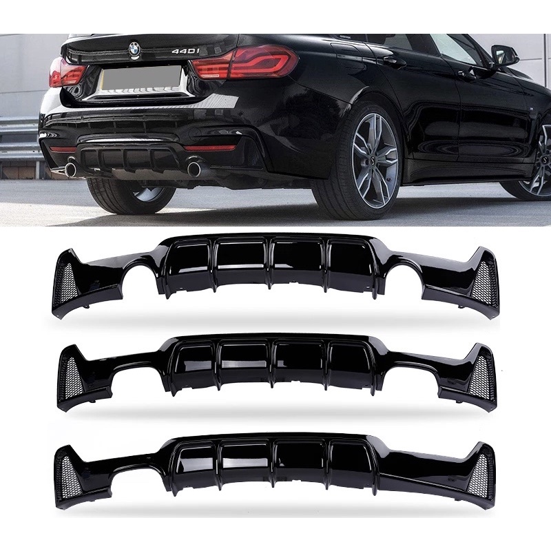 BMW F32 M sport performance rear bumper diffuser skirt lip Msport ...