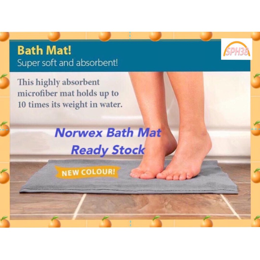 Norwx Limited Edition Microfiber Bath Mat (Graphite ) | Shopee Malaysia