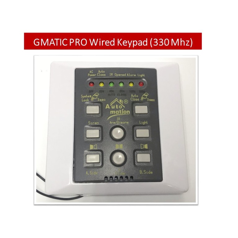 ORIGINAL Gmatic Wireless Keypad / Wired Keypad for Gmatic Pro / DC Gate Autogate System | Shopee ...