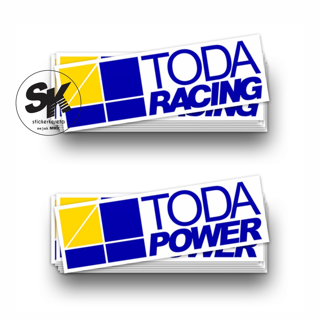 Cutting Car Sticker Vinyl Logo TODA POWER & TODA RACING | Shopee Malaysia