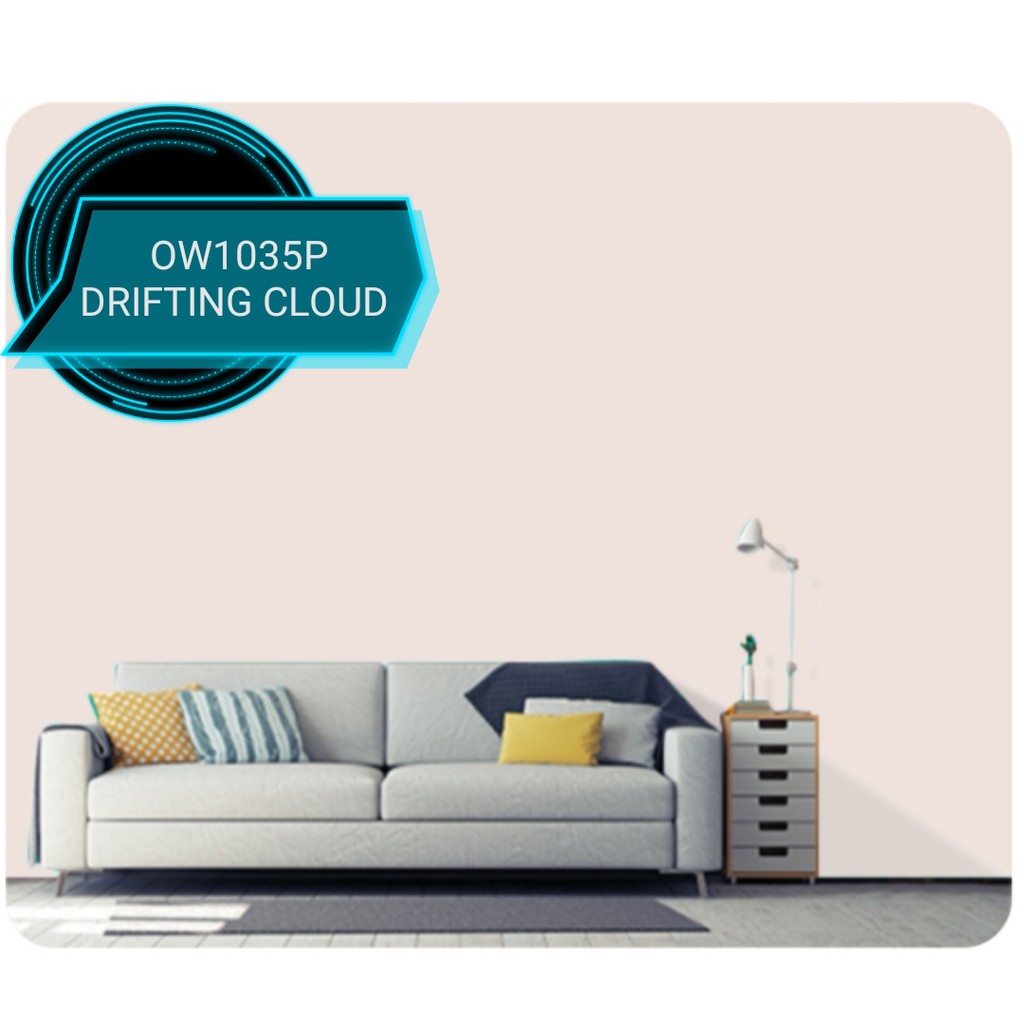 NIPPON Interior Paint Q-Glo 5 liter - OW1035P DRIFTING CLOUD | Shopee Malaysia