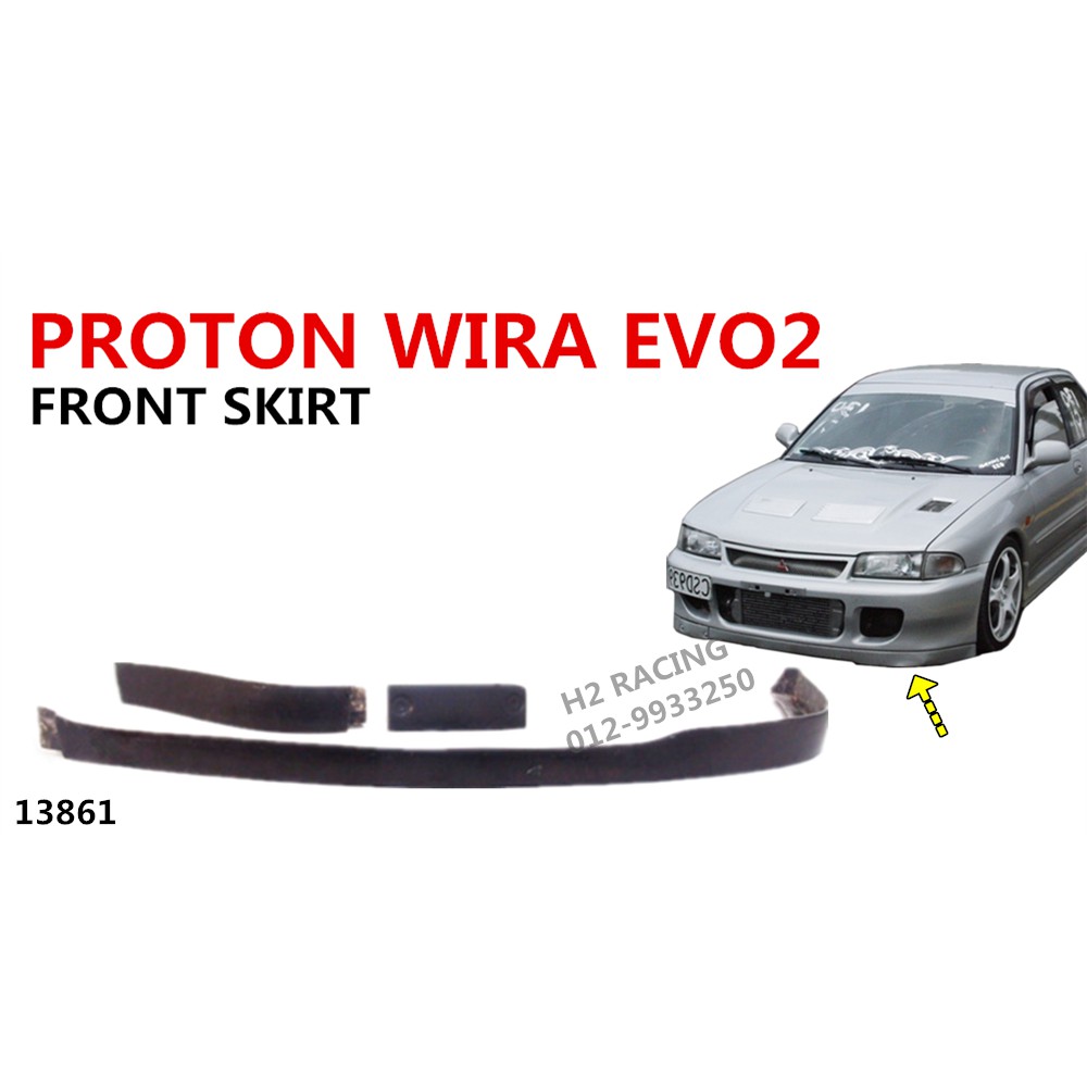 EVO1 EVO2 FRONT SKIRT Fiber / FS30 LLFS30 WIRA LANCER | Shopee Malaysia
