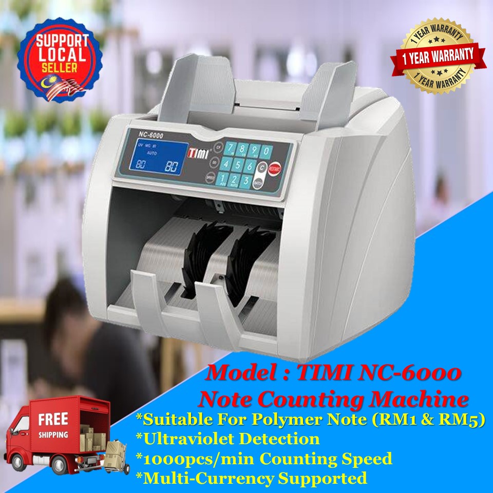 TIMI NC-6000 Electronic Bank Note Counting Machine / Note Counter ...