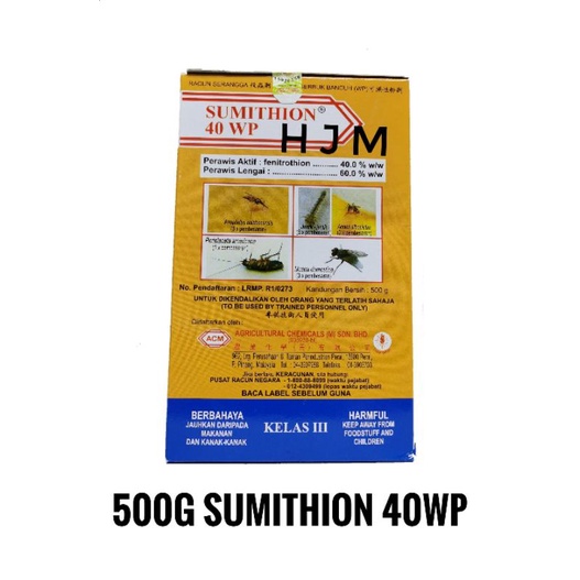 SUMITHION 40WP / fenitrothion 40% / Pest Control / Racun Lipas Nyamuk ...