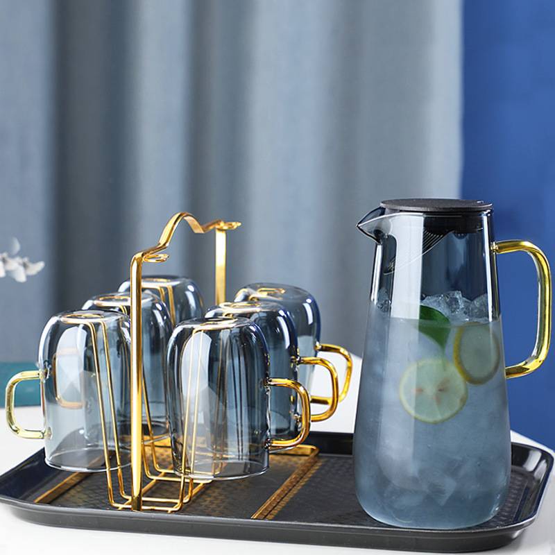 Nordic High-Temp Glass Jug with Lid & Filter | Explosion-Proof Coffee ...