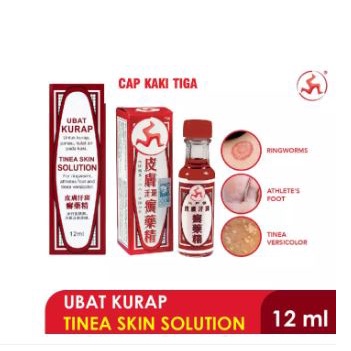 Cap Kaki Tiga Ubat Kurap/Tinea Skin Solution 12ML | Shopee Malaysia