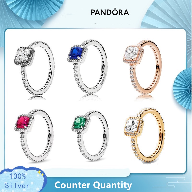 S925 Real Silver Ring With Shiny Halo In Gold & Green | Shopee Malaysia