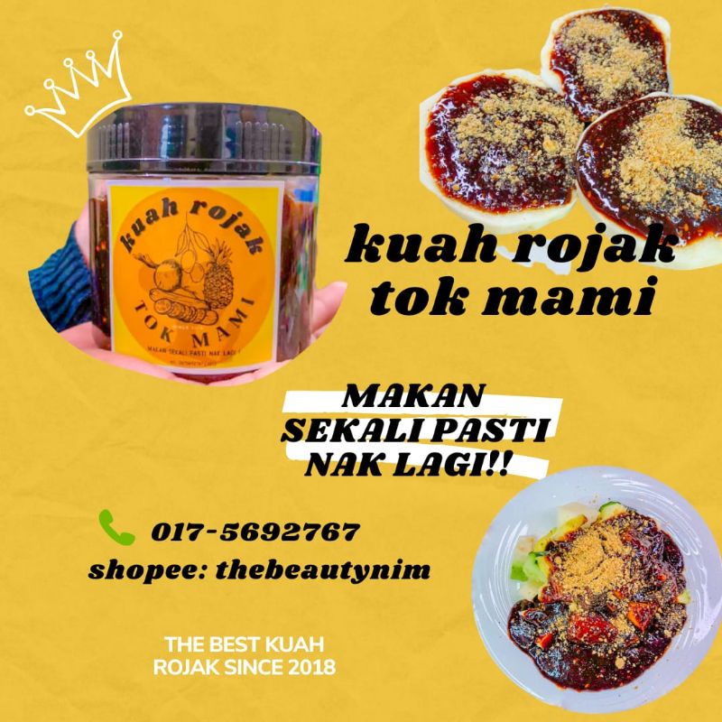 💯homemade💯 kuah rojak tok mami 400g (PERCUMA KACANG) | Shopee Malaysia