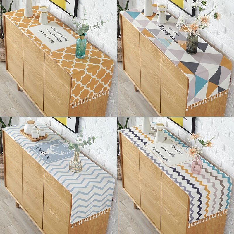Nordic table runner table cloth modern minimalist coffee table ...