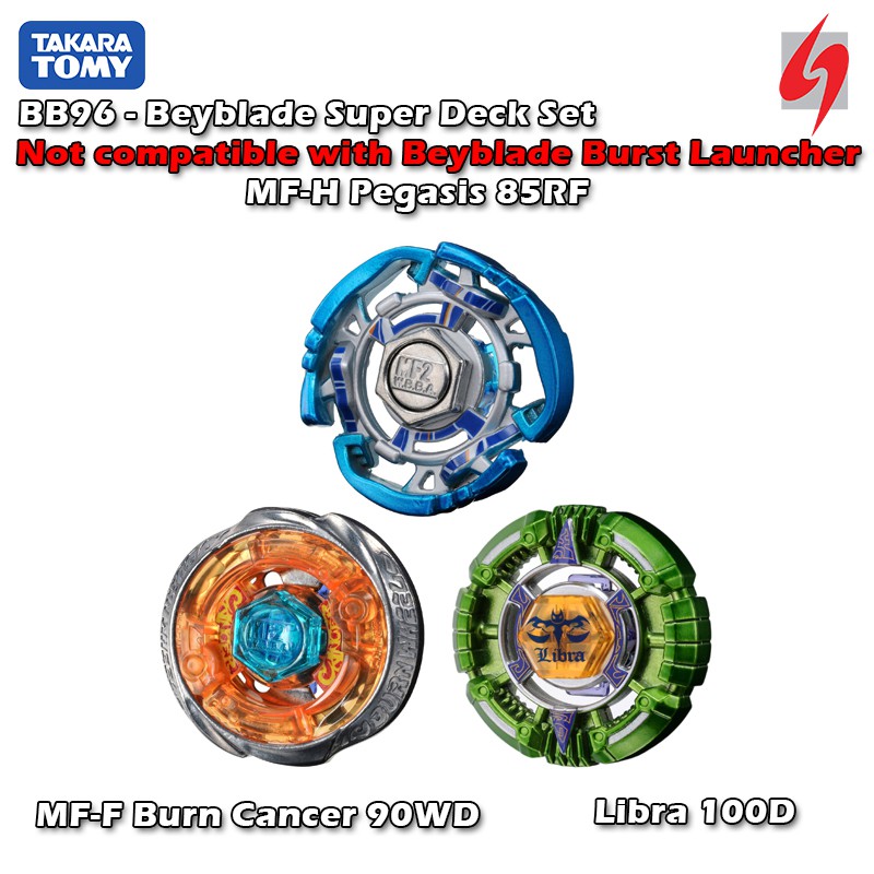 [Original Takara Tomy] Beyblade Metal Fight - BB96 Super Deck Set (Poor Packaging Condition ...