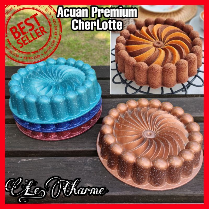 🍰Cherlotte Bundt🎂 Acuan Premium Bundt 9inch!!! 24cm Cake Mold NORDIC ...