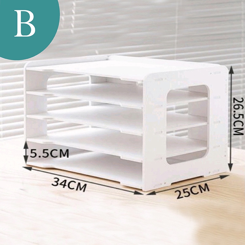 Document rack paper tray file organizer office table storage files ...