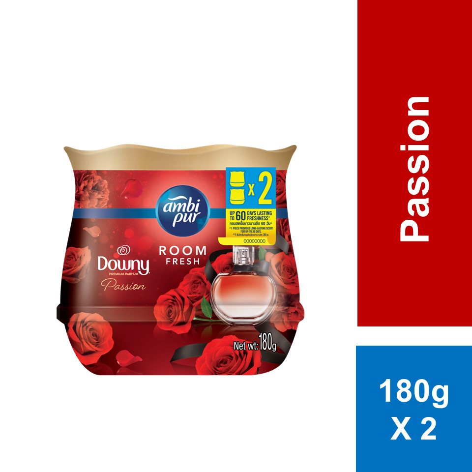 Ambi Pur Room Fresh Gel Downy Passion Premium Parfum 180g x 2 | Shopee ...