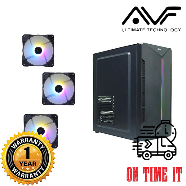 AVF MX3000 Premium M-ATX PC Tower USB3 RGB Light Micro ATX Casing (AC ...