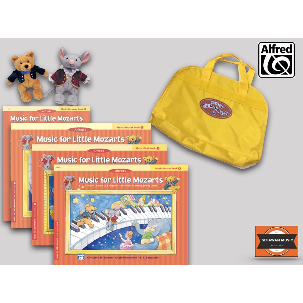 ALFRED'S Music For Little Mozarts Set-Lesson Book/WorkBook/Discovery ...