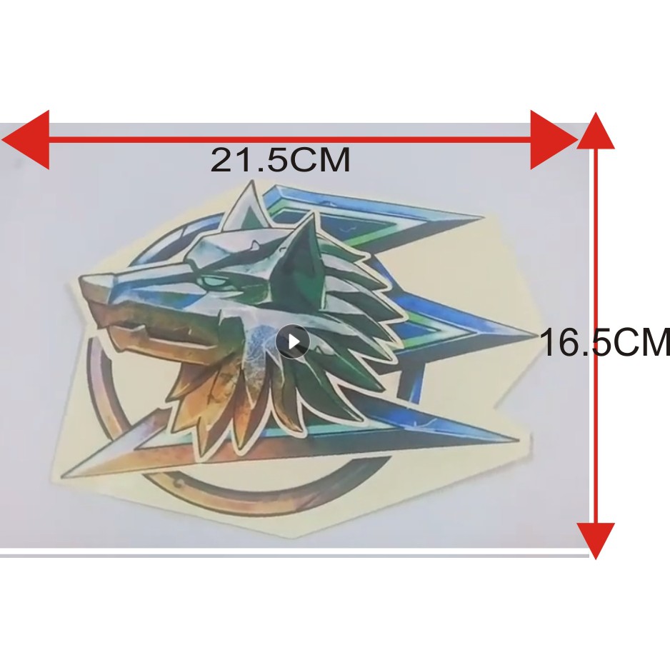 20230823-1217a STICKER WOLF HEAD Body Sticker / Stripe / STIKER ...