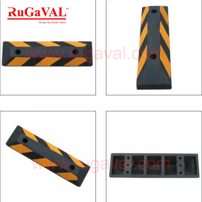 Rubber Wheel Stopper WS100, Size: 560mm L x 160mm W x 100mm THK ...